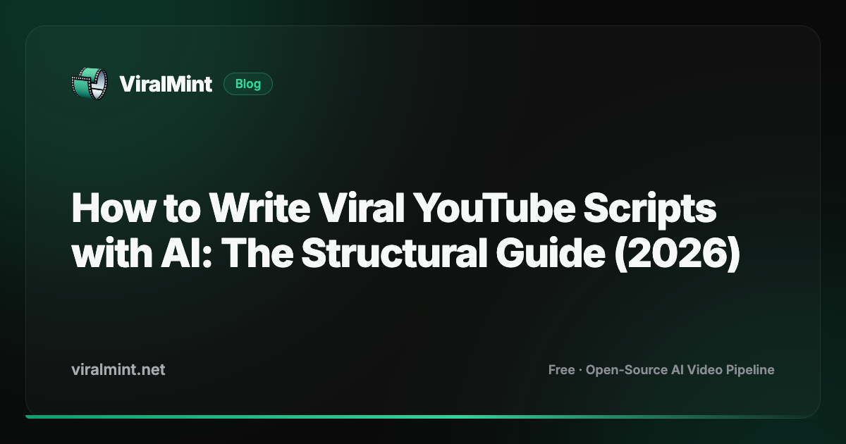 How to Write Viral YouTube Scripts with AI: The Structural Guide (2026)